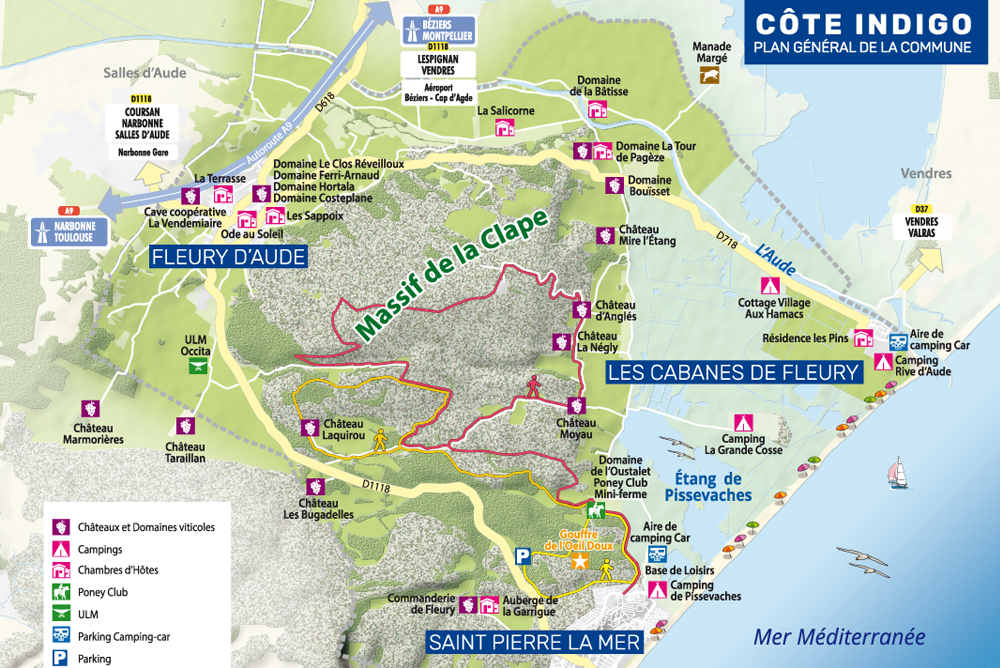 Un plan touristique pour Fleury d'Aude / Saint-Pierre-la-Mer - imapping